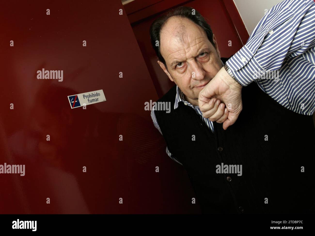 Madrid, January 16, 2007. Interview with actor José Maria Pou. Photo ...