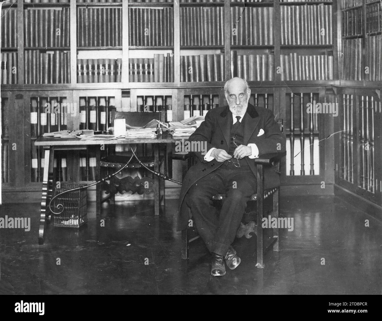Madrid, 05/03/1922. The teacher Ramón y Cajal. The wise histologist in ...