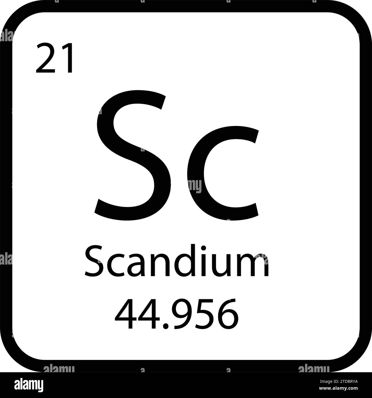 Scandium atom Stock Vector Images - Alamy
