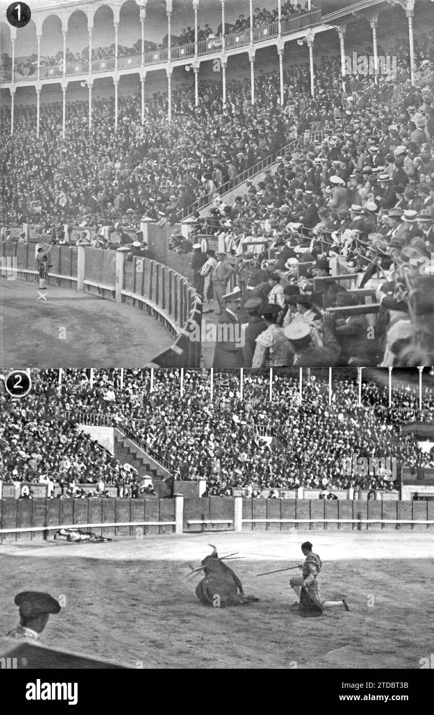 10/10/1918. From yesterday's bullfight in Madrid. 1.-Rafael Gómez (the ...