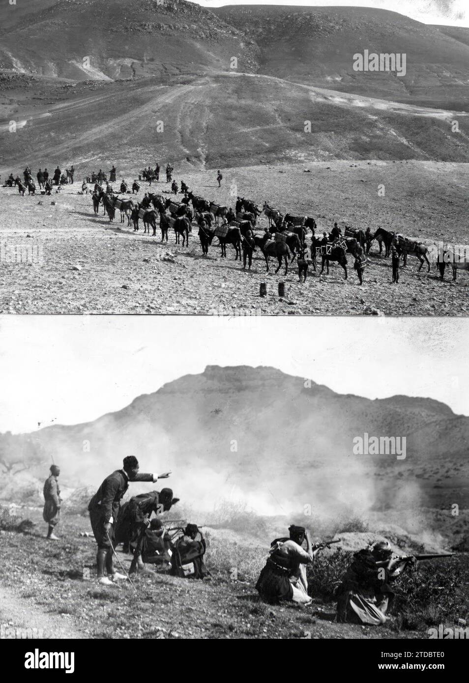 04/30/1919. Melilla. The occupation of Sidi Yagut. 1.-passage of a ...