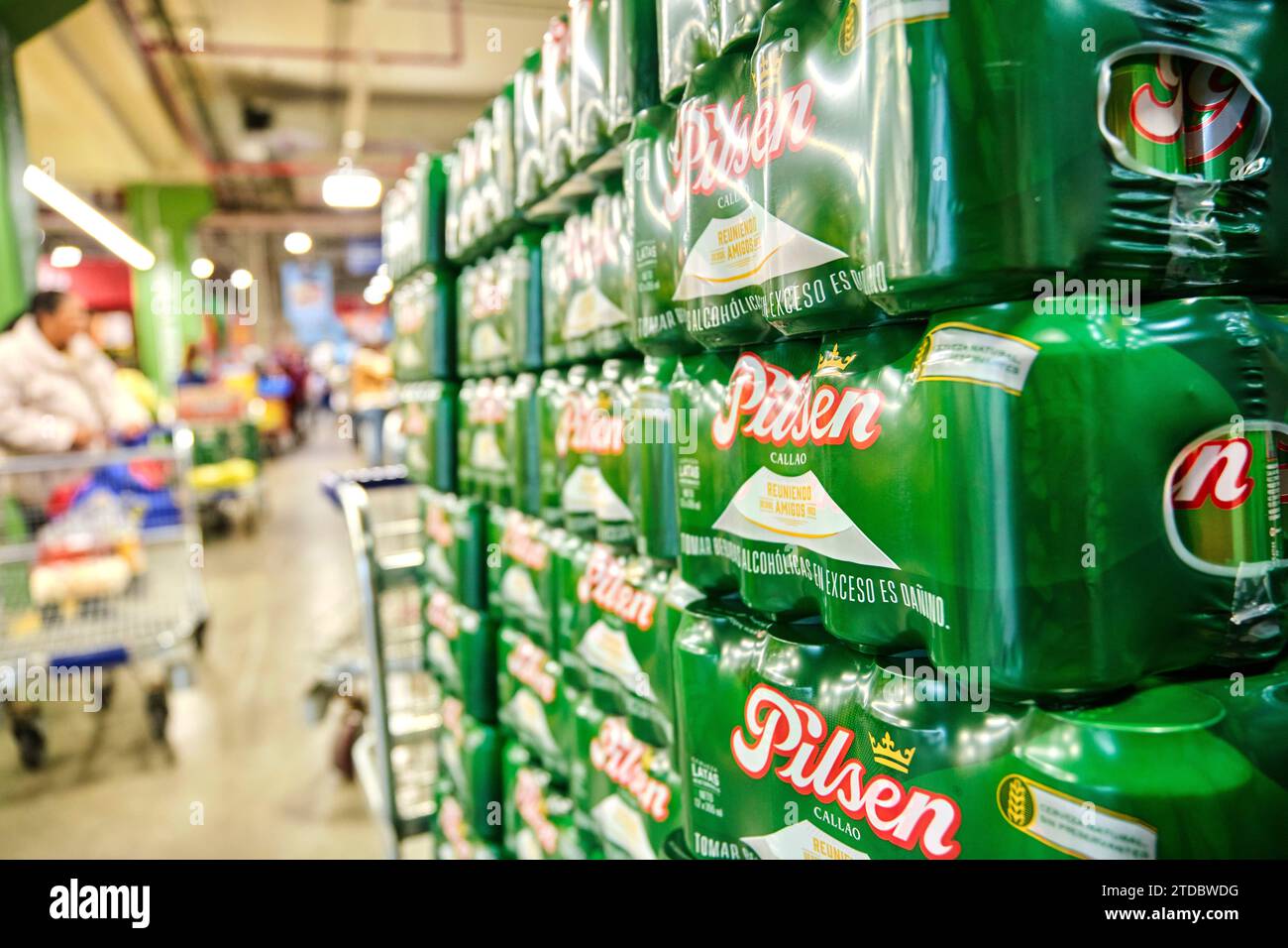 Lima, Peru, July 2023: Pilsen Callao, traditional Peruvian Beer from ...