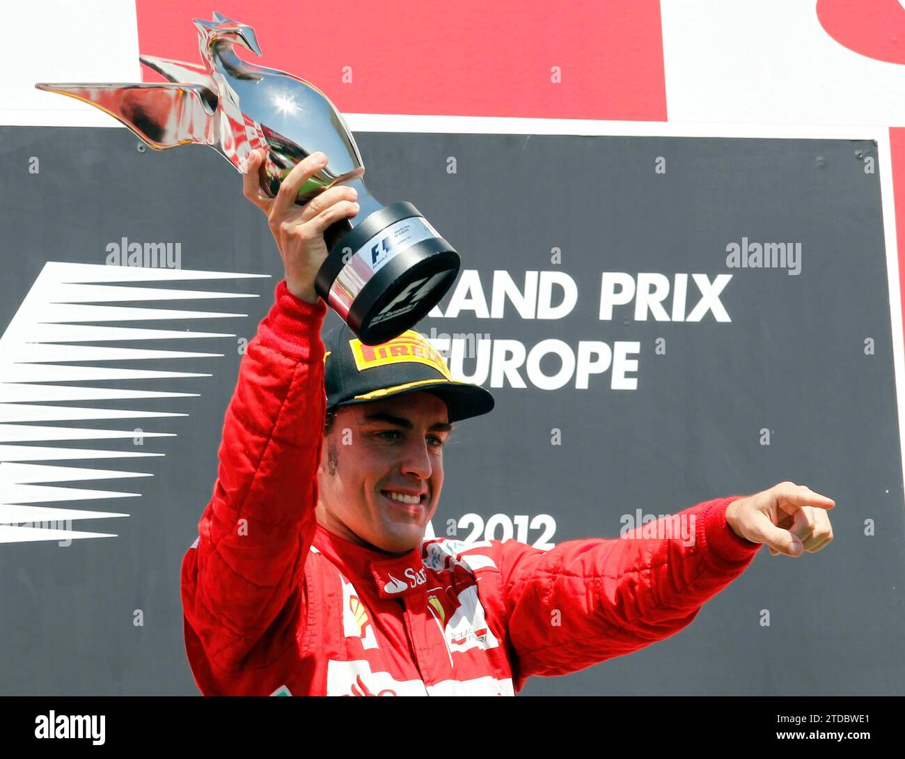 Valencia, 06/24/2012. Fernando Alonso wins the European Grand Prix, the ...