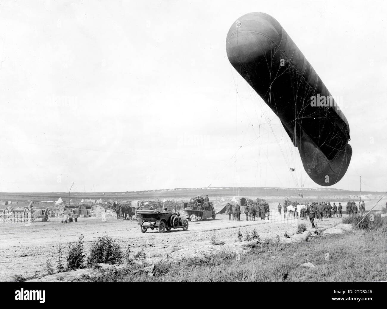 07/09/1916. Balloons in War. One of the Aerostats Used in the Current ...