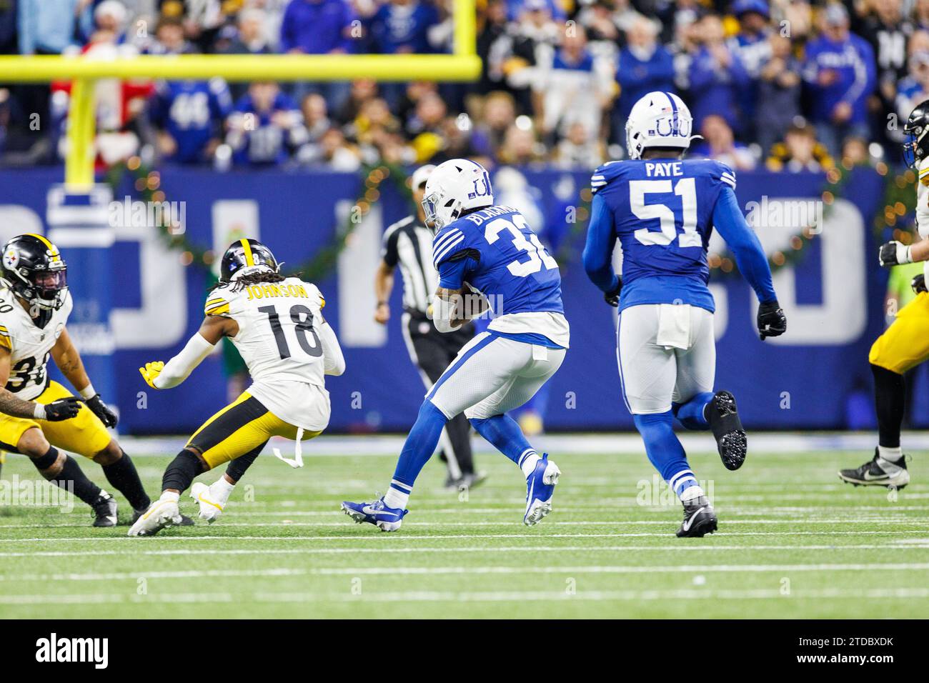 Indianapolis, Indiana, USA. 16th Dec, 2023. Indianapolis Colts safety ...