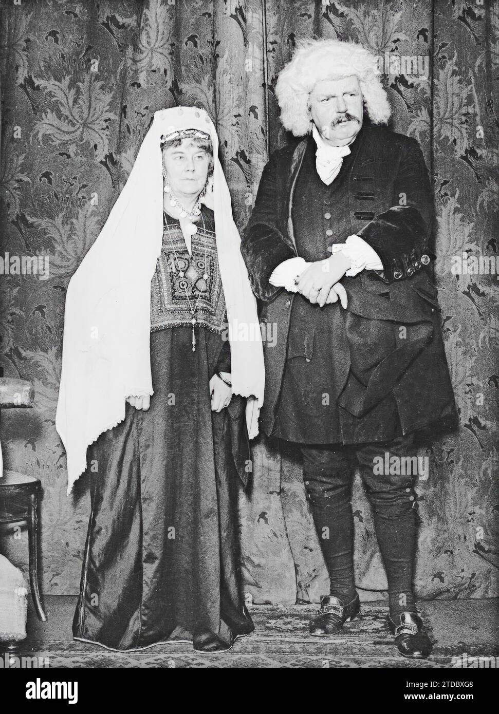With his wife, at a costume party (1929). Credit: Album / Archivo ABC ...