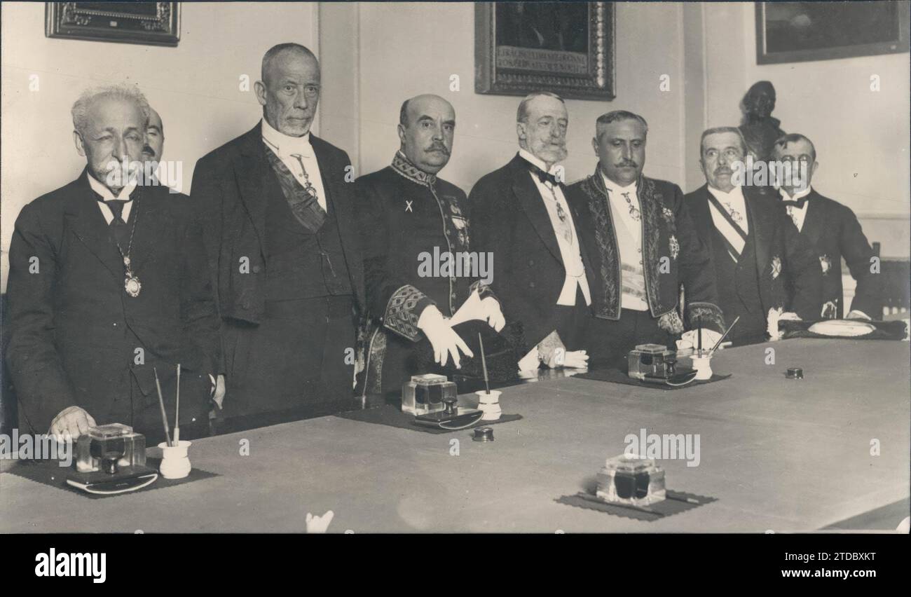 04/30/1923. Madrid. In the royal academy of History. The new ...