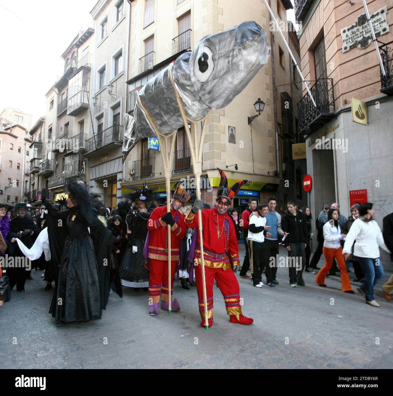 Toledo, 02/18/2007. A moment of the burial of the sardine and its ...