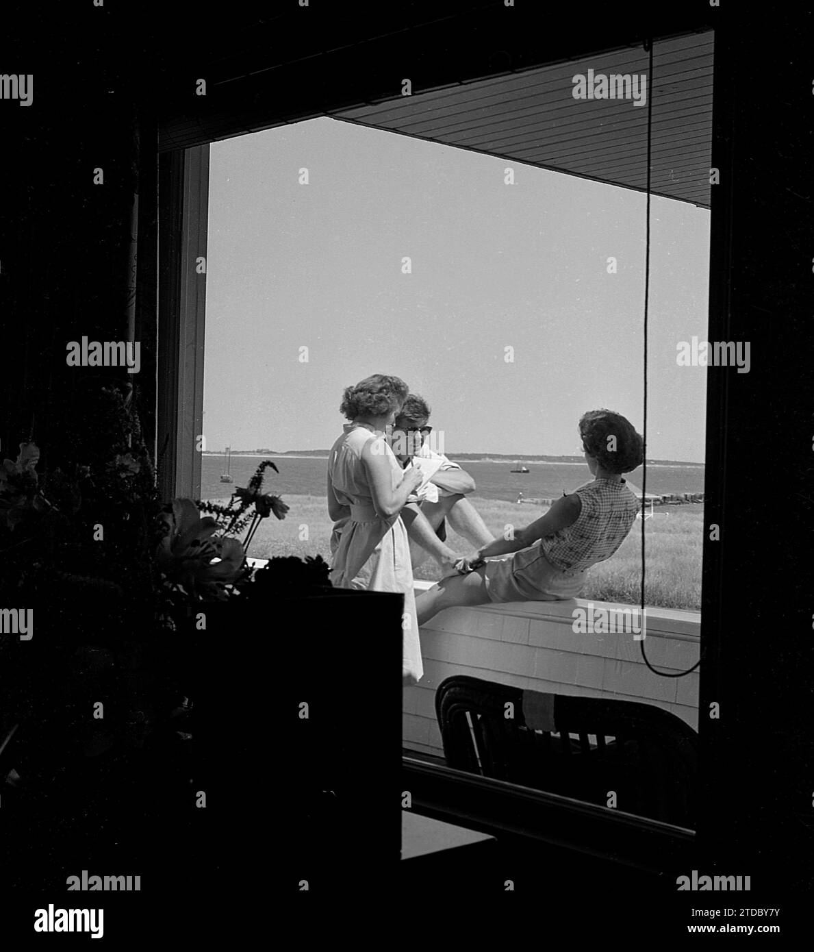 HYANNIS PORT, MA - JUNE 1953: Senator John F. Kennedy with his fiance ...