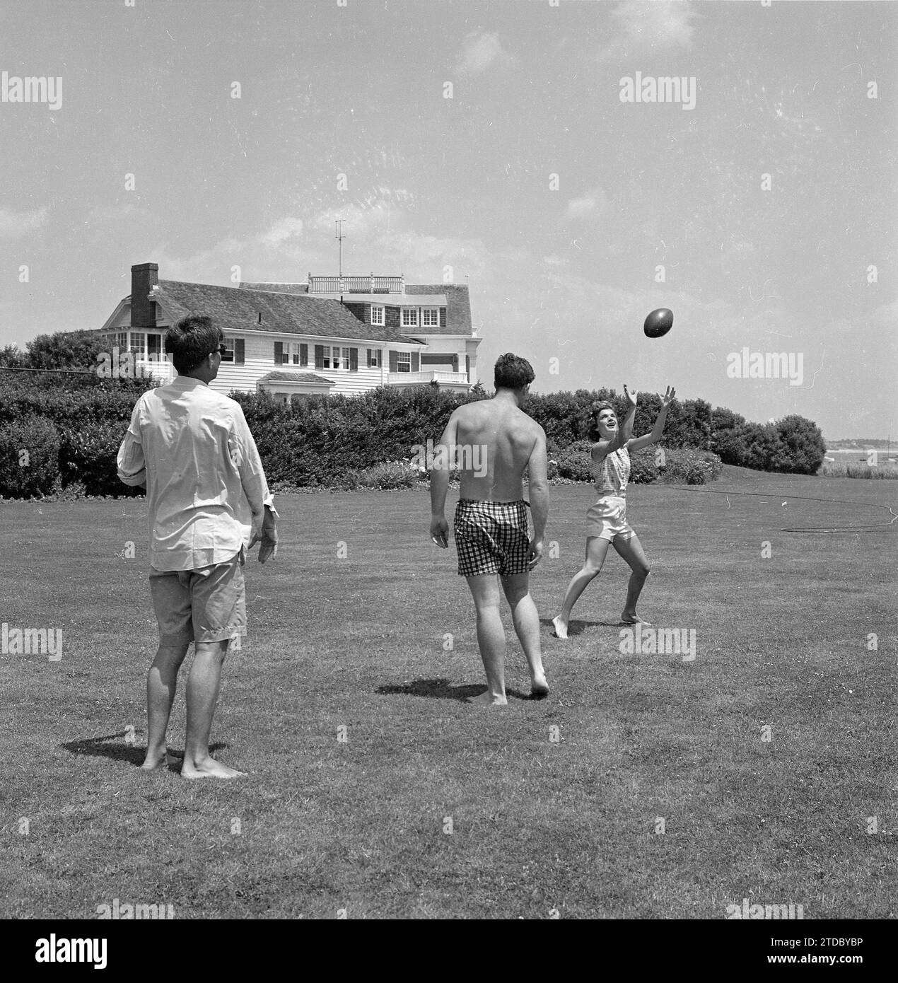 HYANNIS PORT, MA - JUNE 1953: Senator John F. Kennedy and fiance ...