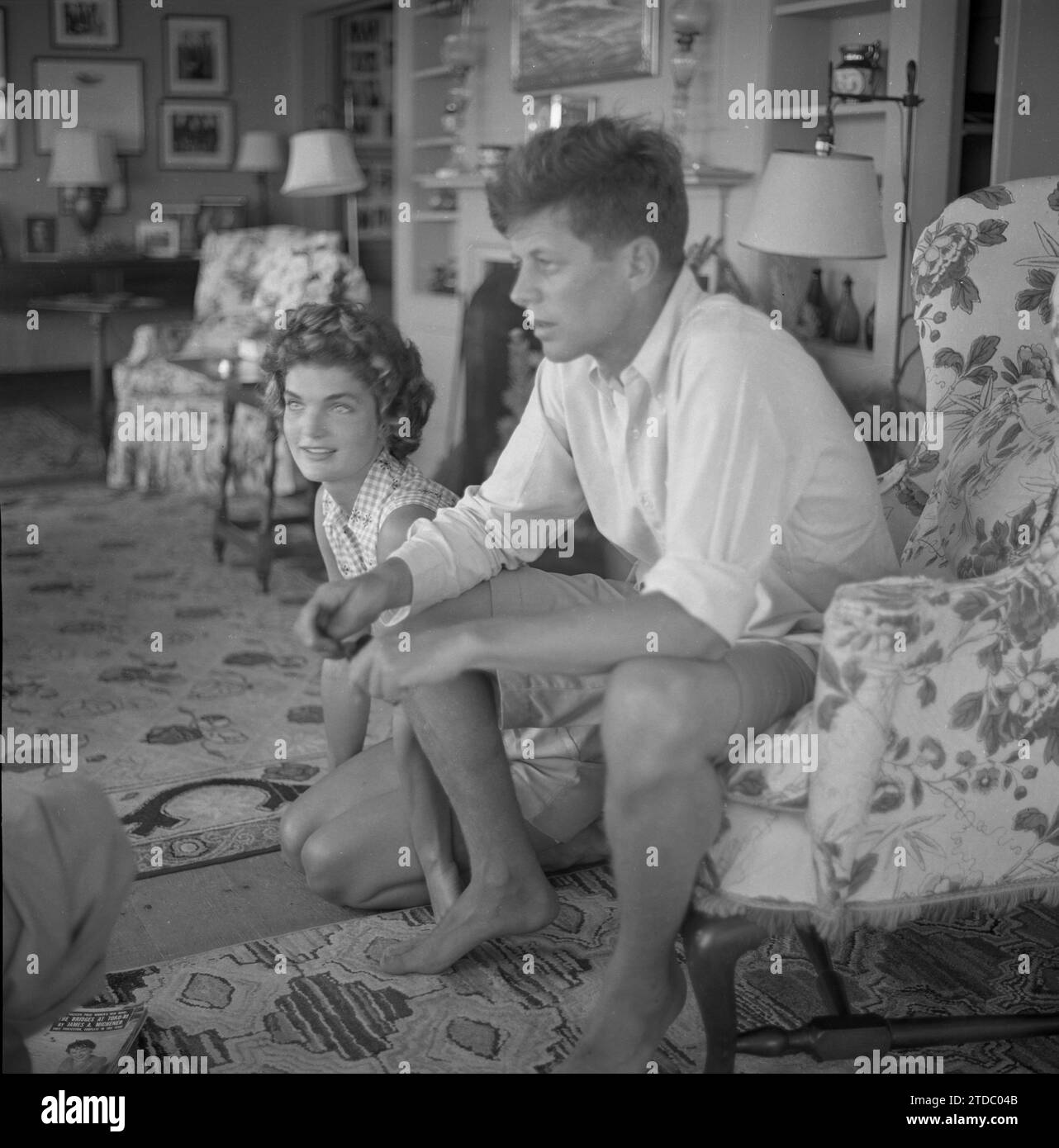 HYANNIS PORT, MA - JUNE 1953: Senator John F. Kennedy and fiance ...