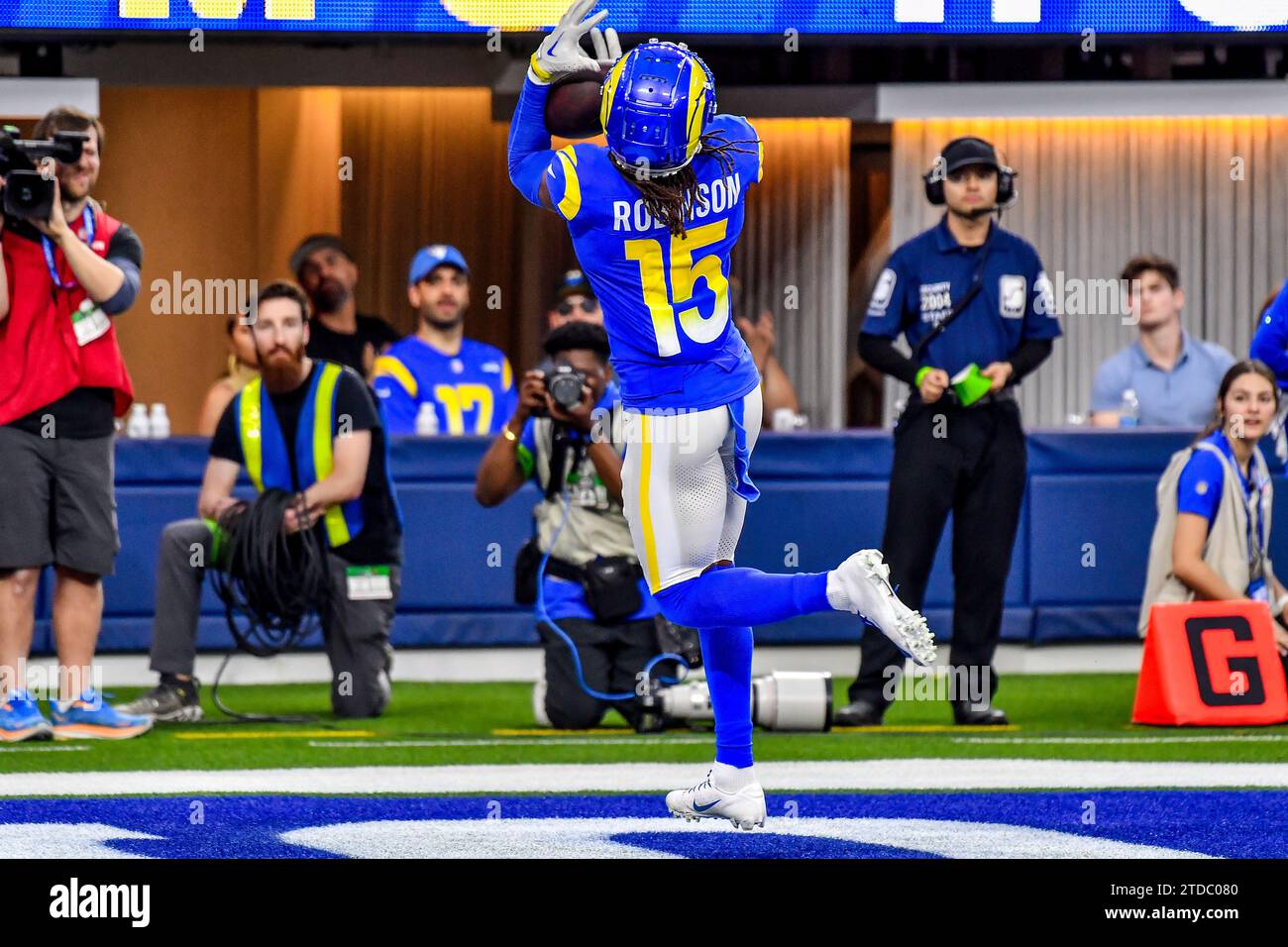Inglewood, CA. 17th Dec, 2023. Los Angeles Rams wide receiver Demarcus ...