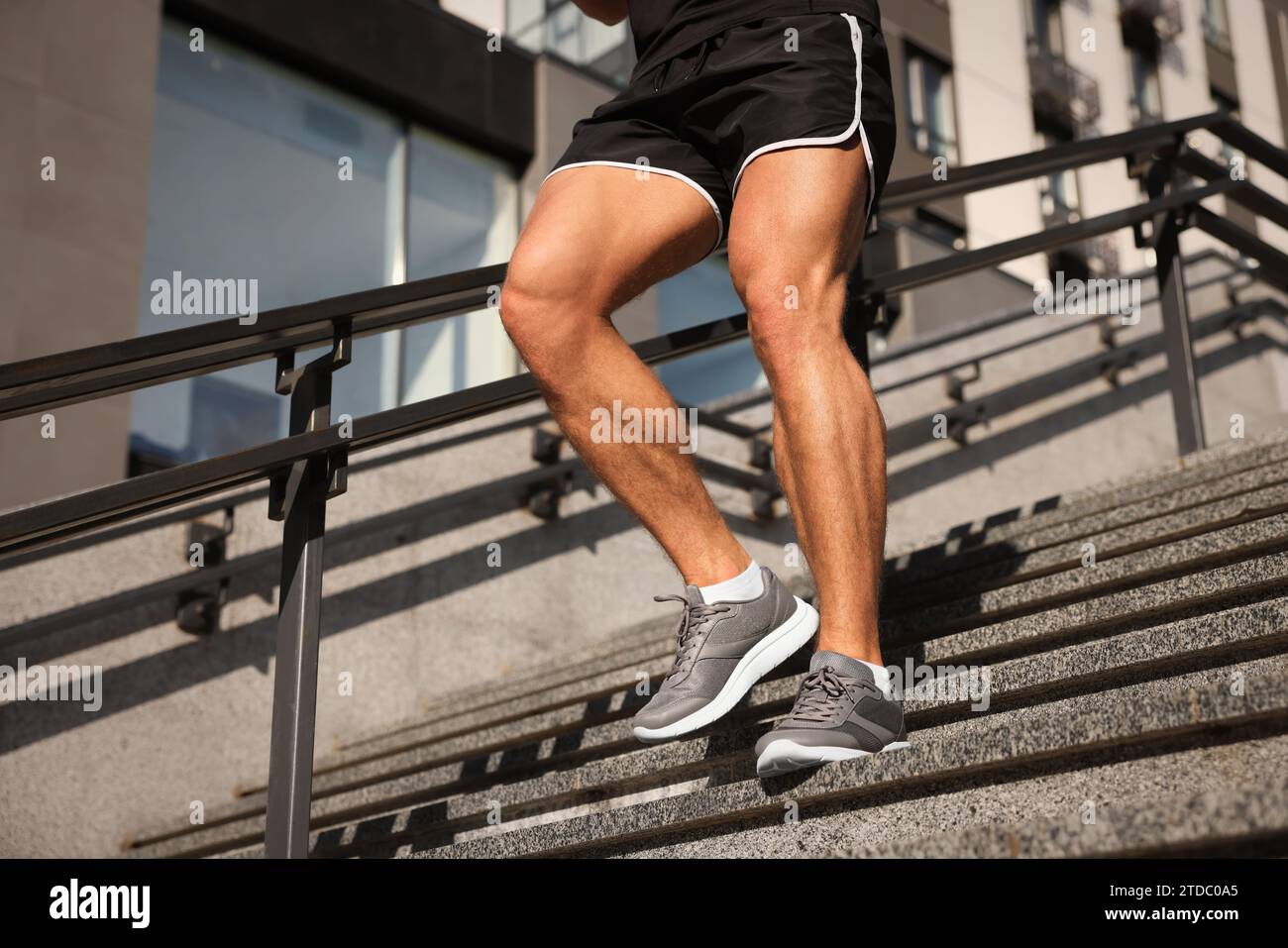 Running down stairs feet hi-res stock photography and images - Alamy