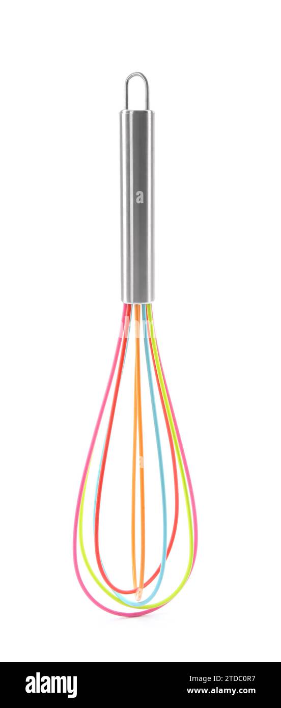 Colorful whisk isolated on white. Kitchen utensil Stock Photo - Alamy