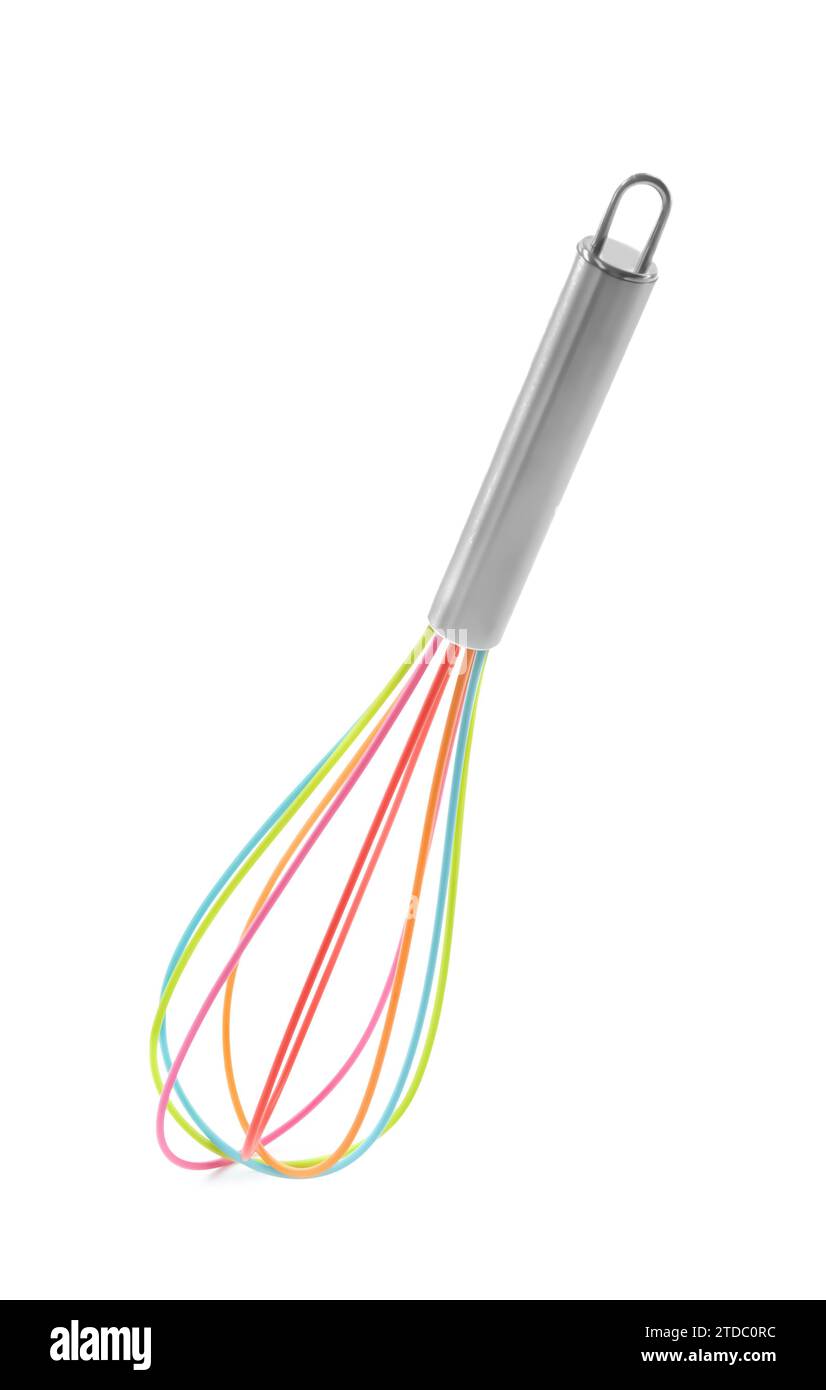 Colorful whisk isolated on white. Kitchen utensil Stock Photo - Alamy