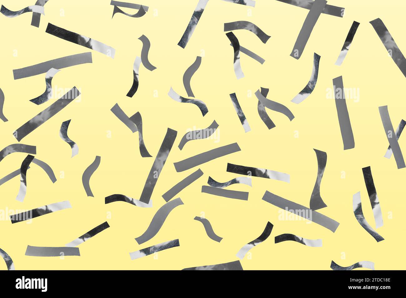 Silver confetti falling decoration hi-res stock photography and images ...
