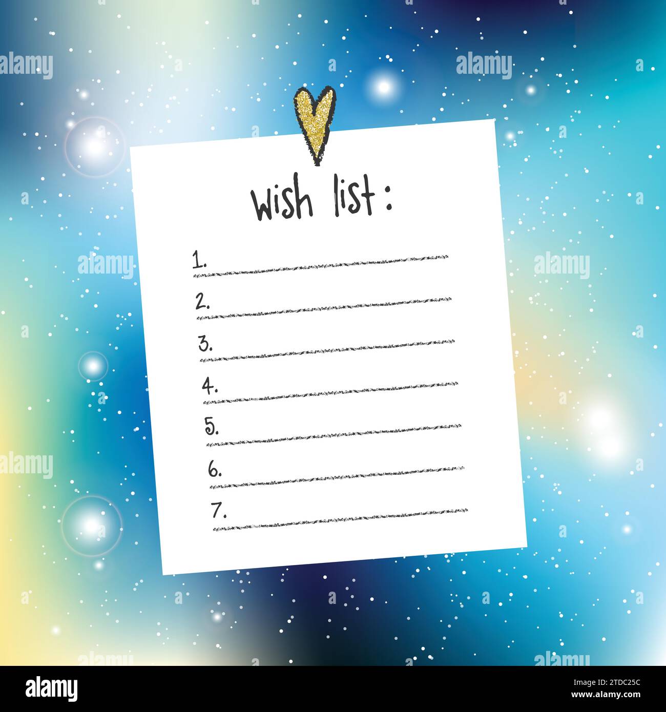 Christmas list template Stock Vector Images - Alamy