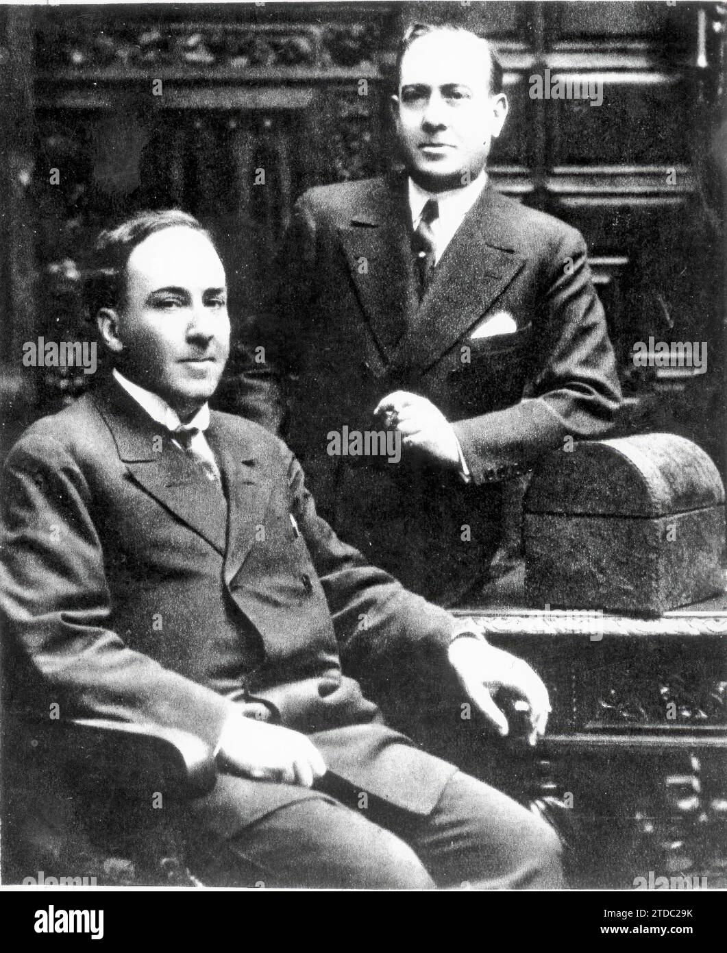 05/31/1927. An image of the Machado brothers: Antonio (seated) and ...