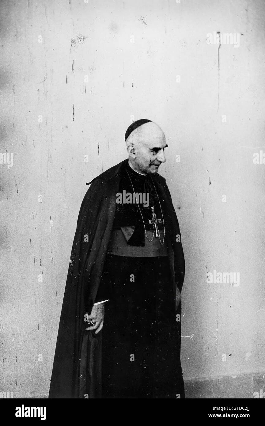 09/30/1947. Don Angel Herrera Oria bishop of Malaga. Photo: zegri ...