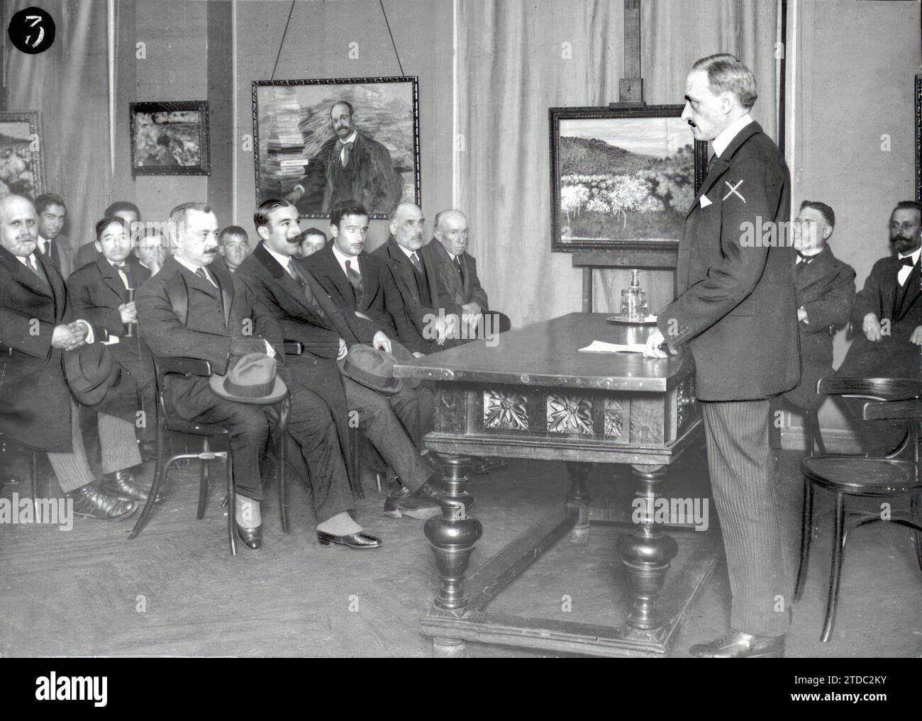 12/01/1918. Lecture by Mr. Domenech on the teaching of Pictorial art ...