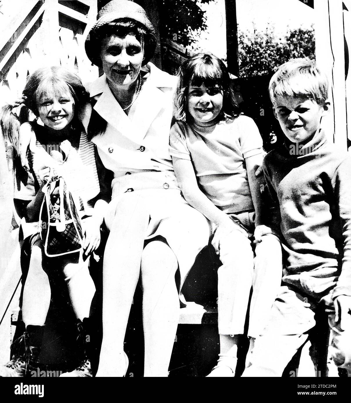 12/31/1974. The Author of pipi Longstocking with the three Characters ...