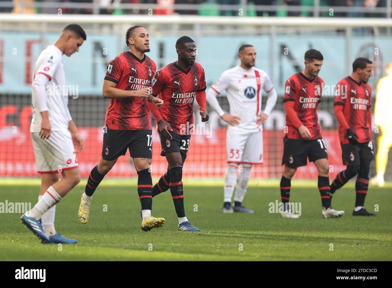Milan, Italy. 17th Dec, 2023. Valentin Carboni and Danilo D'Ambrosio of ...