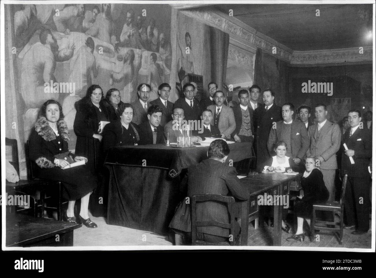 12/18/1935. Inauguration of the Sessions of the National Labor Front ...