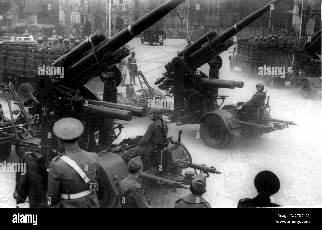 The Anti-Aircraft Guns, Drawn by Large Trucks, and Preceded and ...