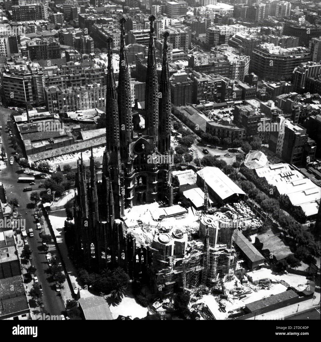 Barcelona, December 1970.- Graphic report on the state of the works of ...