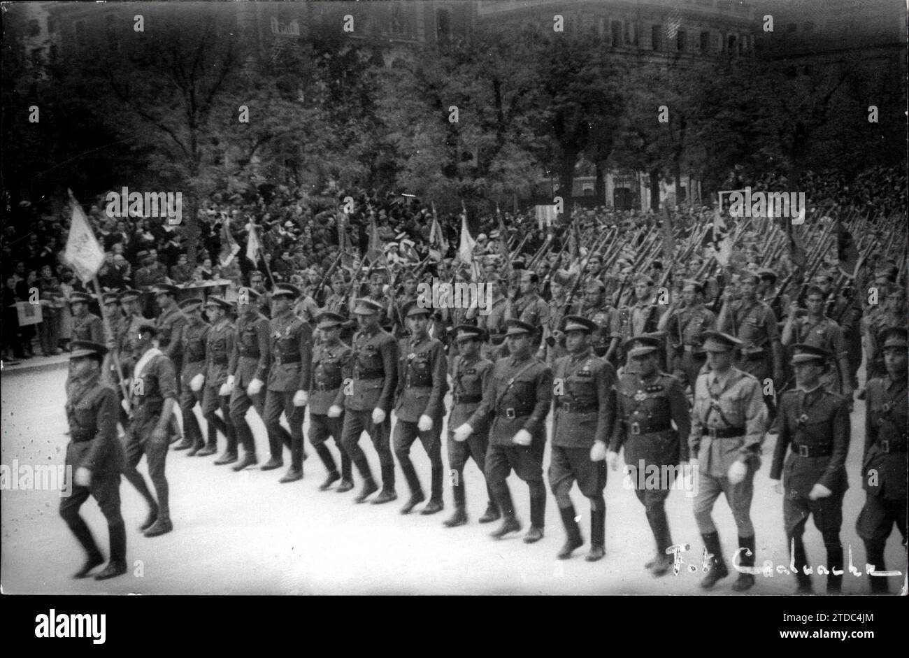 Madrid, 05/19/1939. Victory Parade after the end of the Civil War. In ...