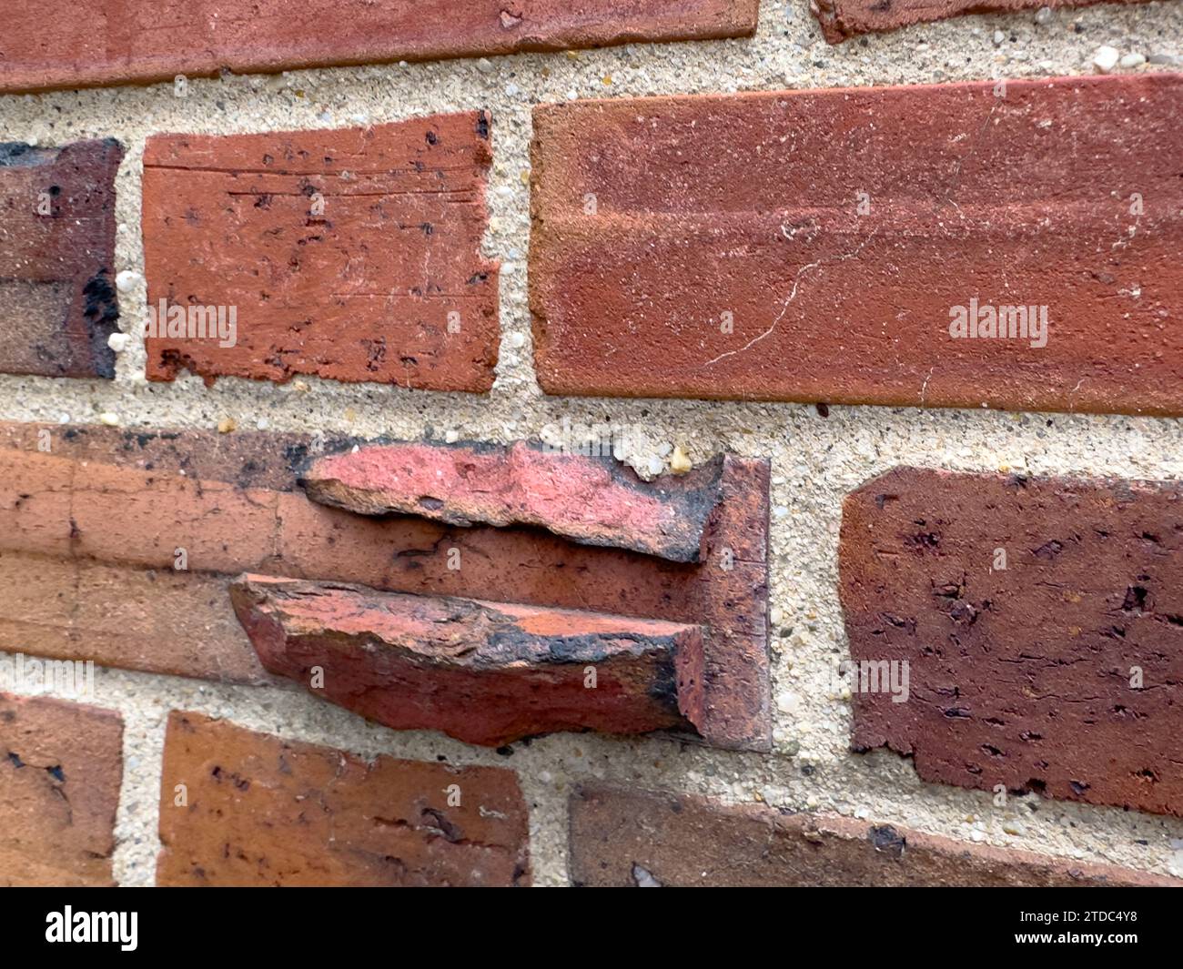 Vintage old red brick wall with texture Stock Photo - Alamy