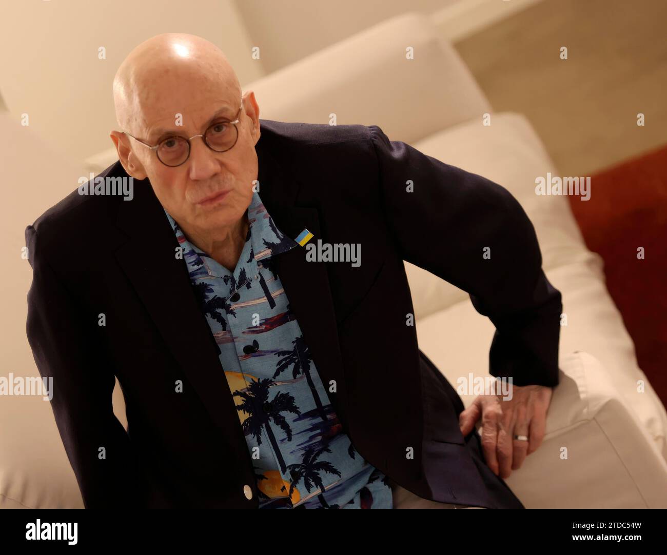 Madrid, 04/27/2022. Interview with writer James Ellroy. Photo: Ernesto ...