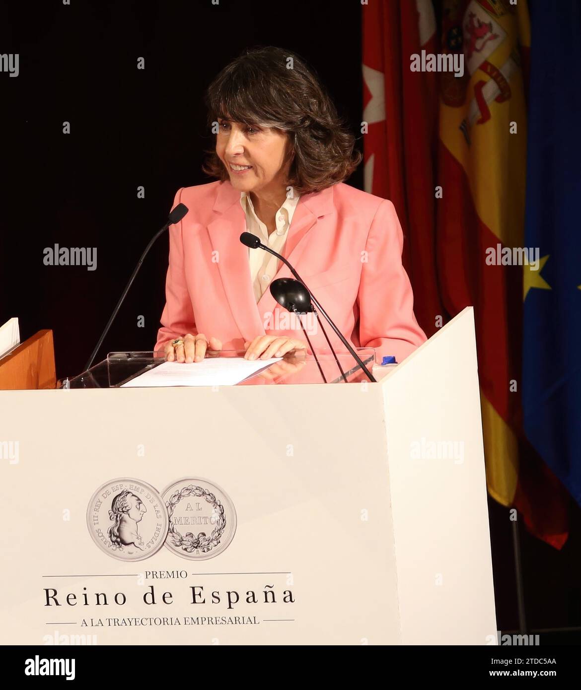 Madrid, 02/26/2020. The King presents the in memoriam award to Plácido ...