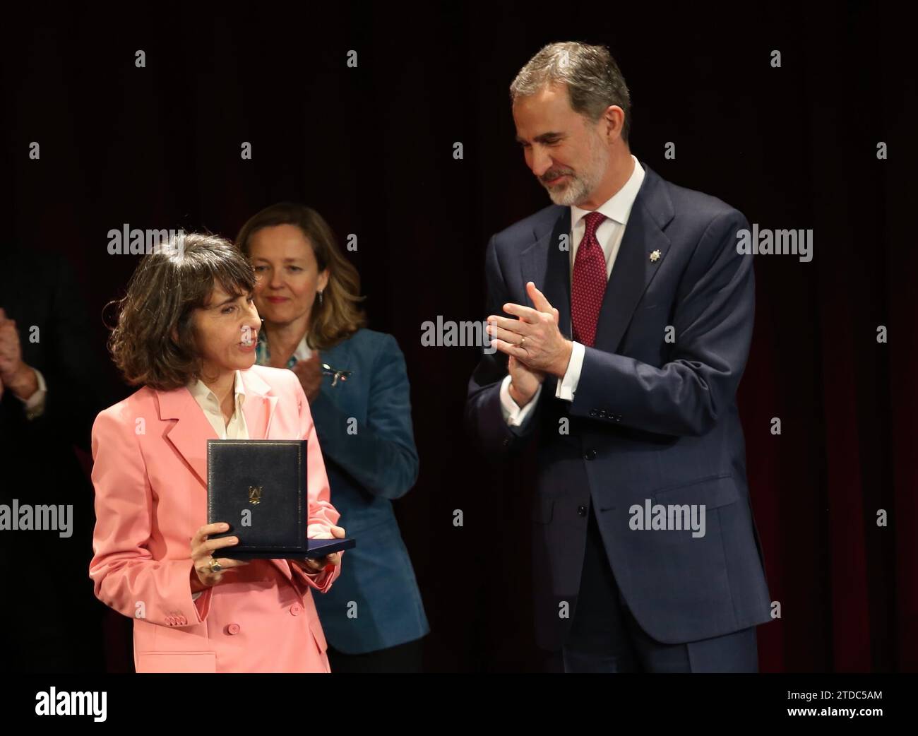 Madrid, 02/26/2020. The King presents the in memoriam award to Plácido ...