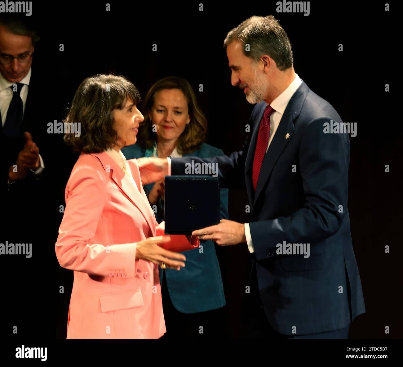 Madrid, 02/26/2020. The King presents the in memoriam award to Plácido ...