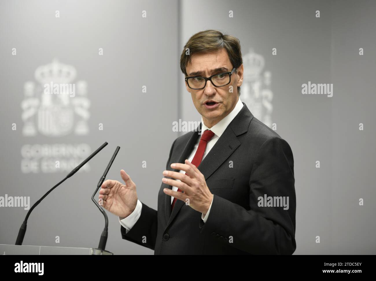 Madrid, 03/05/2020. The Minister of Health, Salvador Illa, and the ...