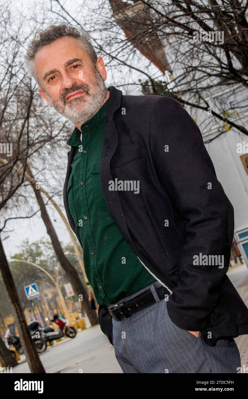 Seville, 01/18/2020. The actor interviews the actor Manuel Monteagudo ...