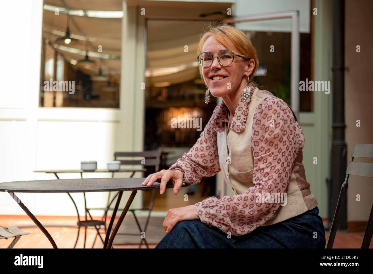 Barcelona. 09/20/2022. Interview with the writer Asa Larrson in the ...