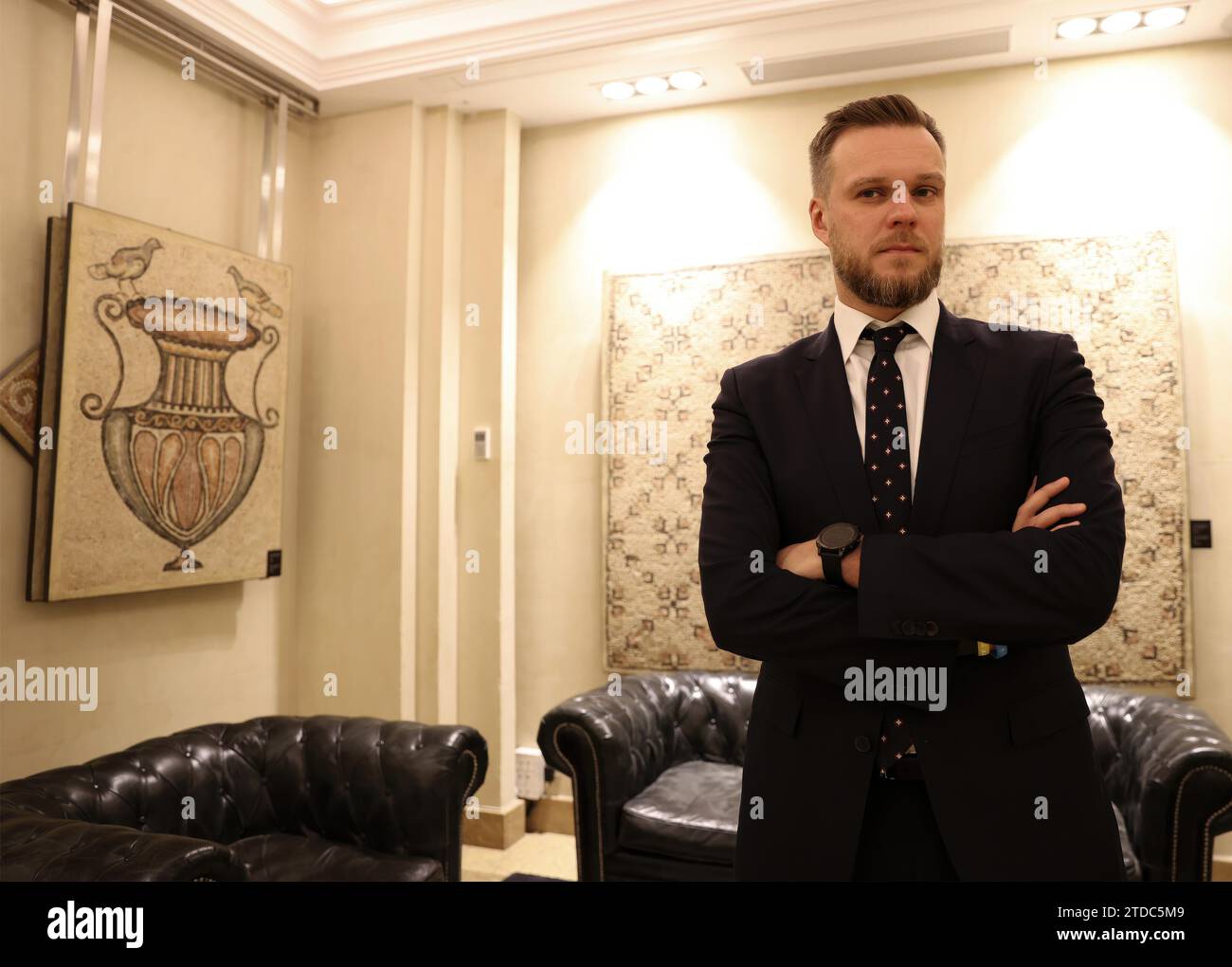 Madrid, 12/19/2022. Interview with the Lithuanian Foreign Minister ...