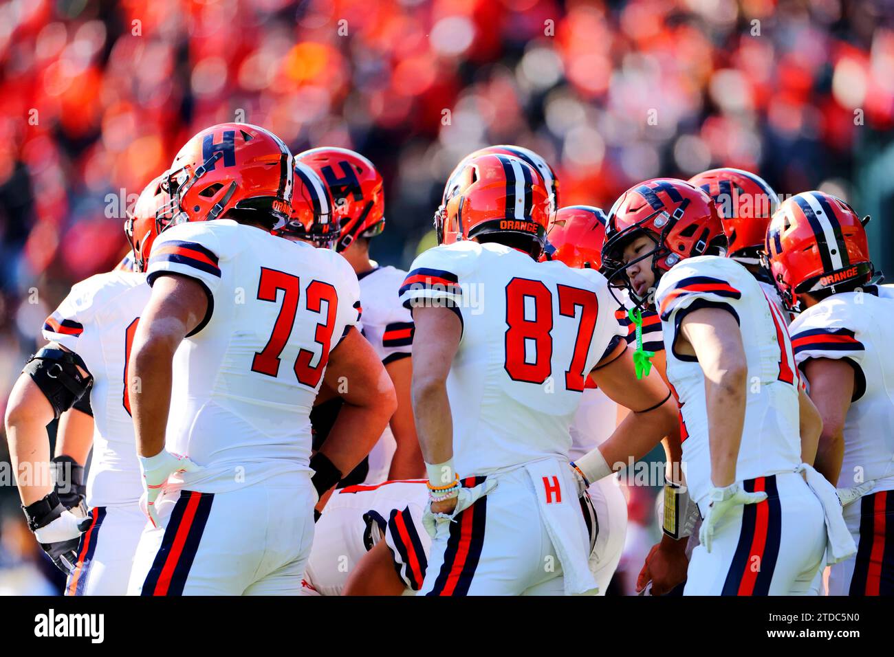 Hyogo, Japan. 17th Dec, 2023. Hosei University "Orange" team group ...