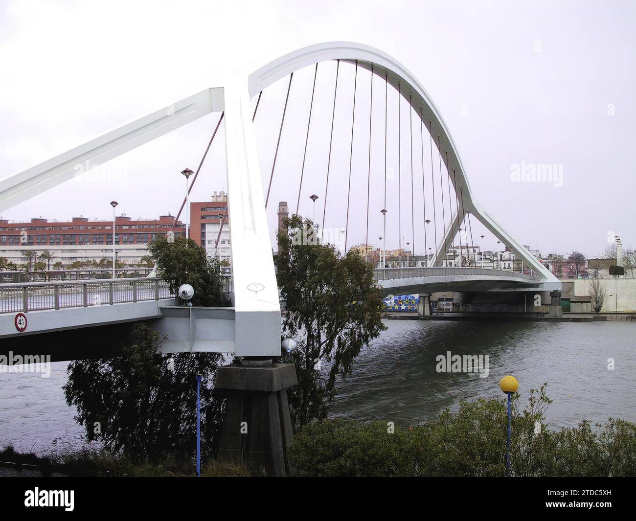 03/02/2001. The Barqueta Bridge. Credit: Album / Archivo ABC / Juan ...