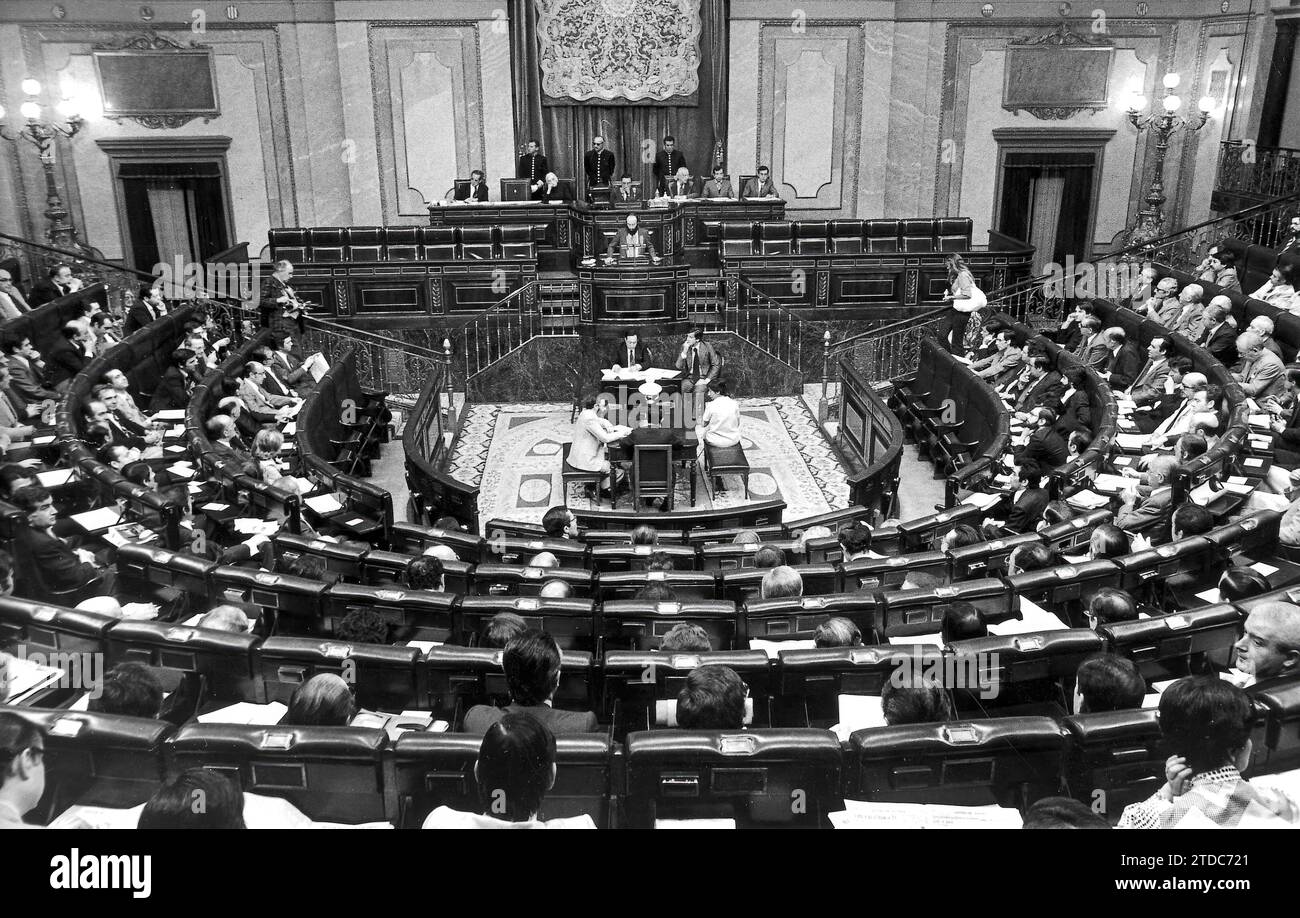 Madrid, 13/1977. Opening of the constituent Cortes. Alvarez de Miranda ...