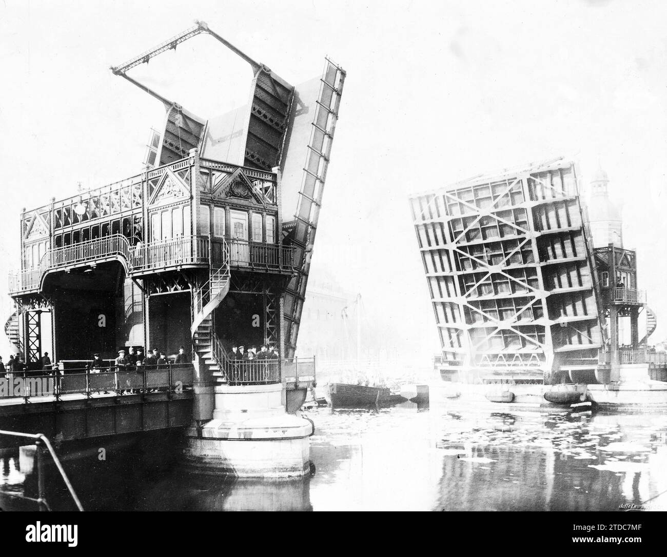 08/31/1909. The new bridge in Copenhagen. The Magnificent Drawbridge ...