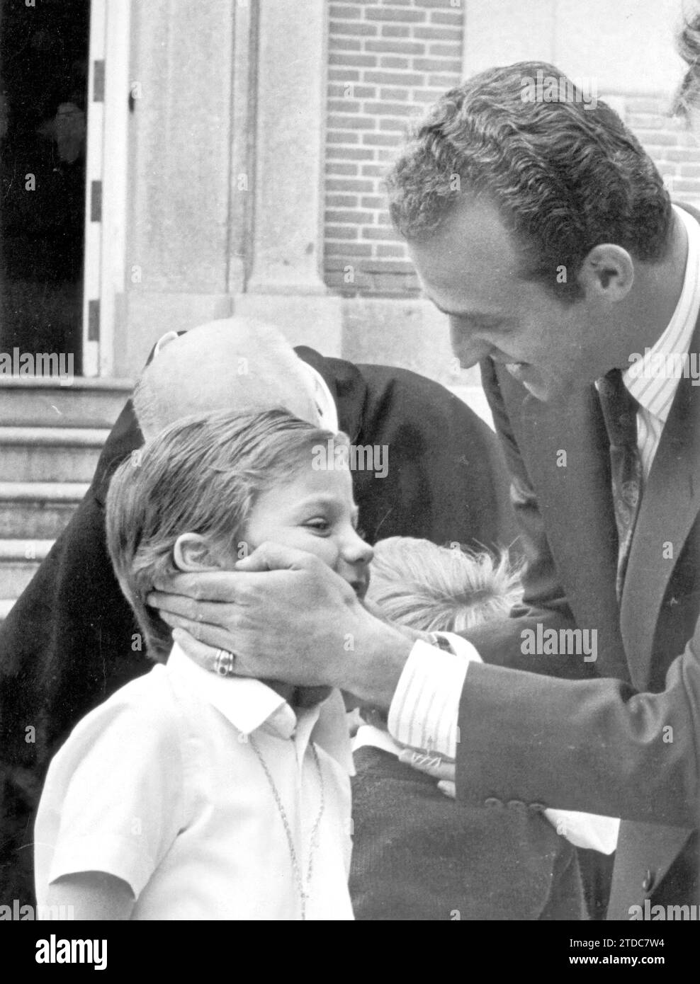 05/29/1975. The infant Don Felipe with his father the prince Don Juan ...
