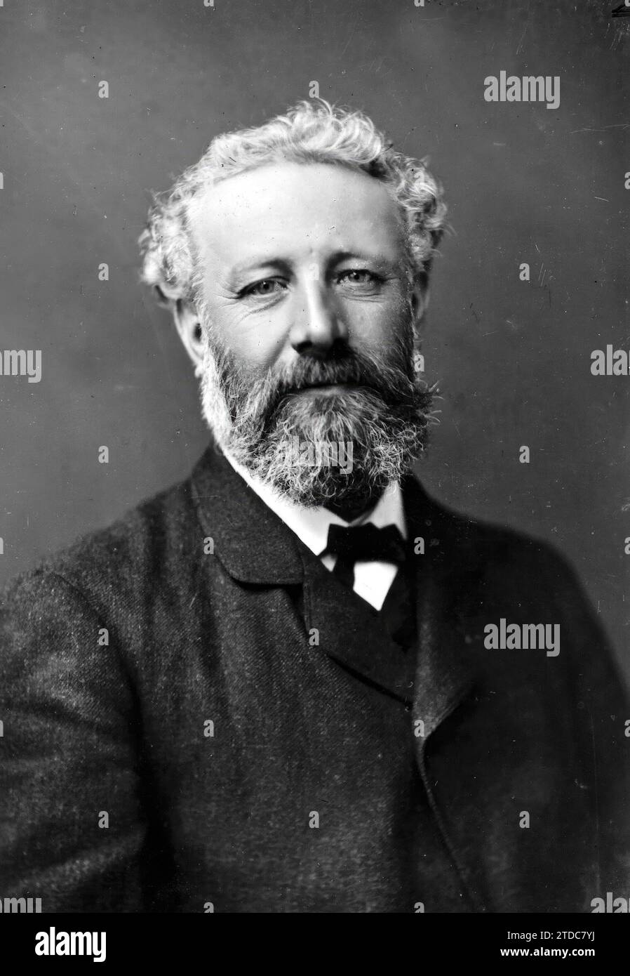 Jules Verne, in a portrait dated 1890. Credit: Album / Archivo ABC ...
