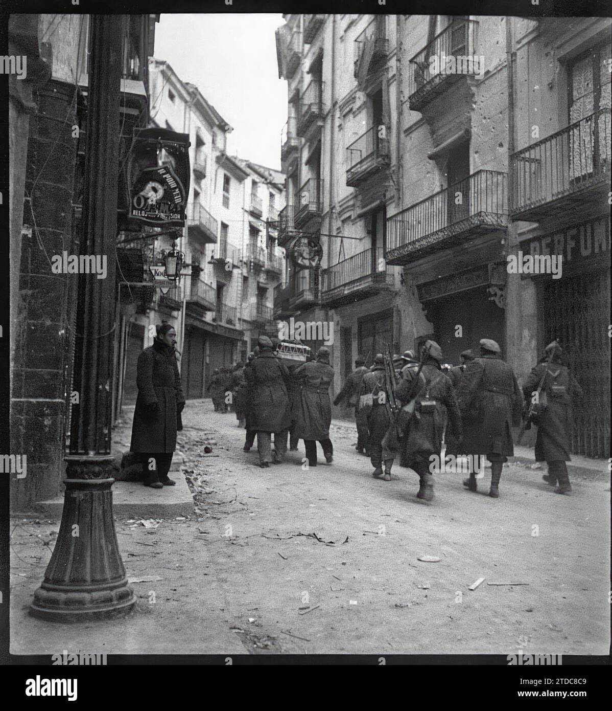12/30/1937. Scenes Taken from the Plaza del Torico in Teruel. Credit ...