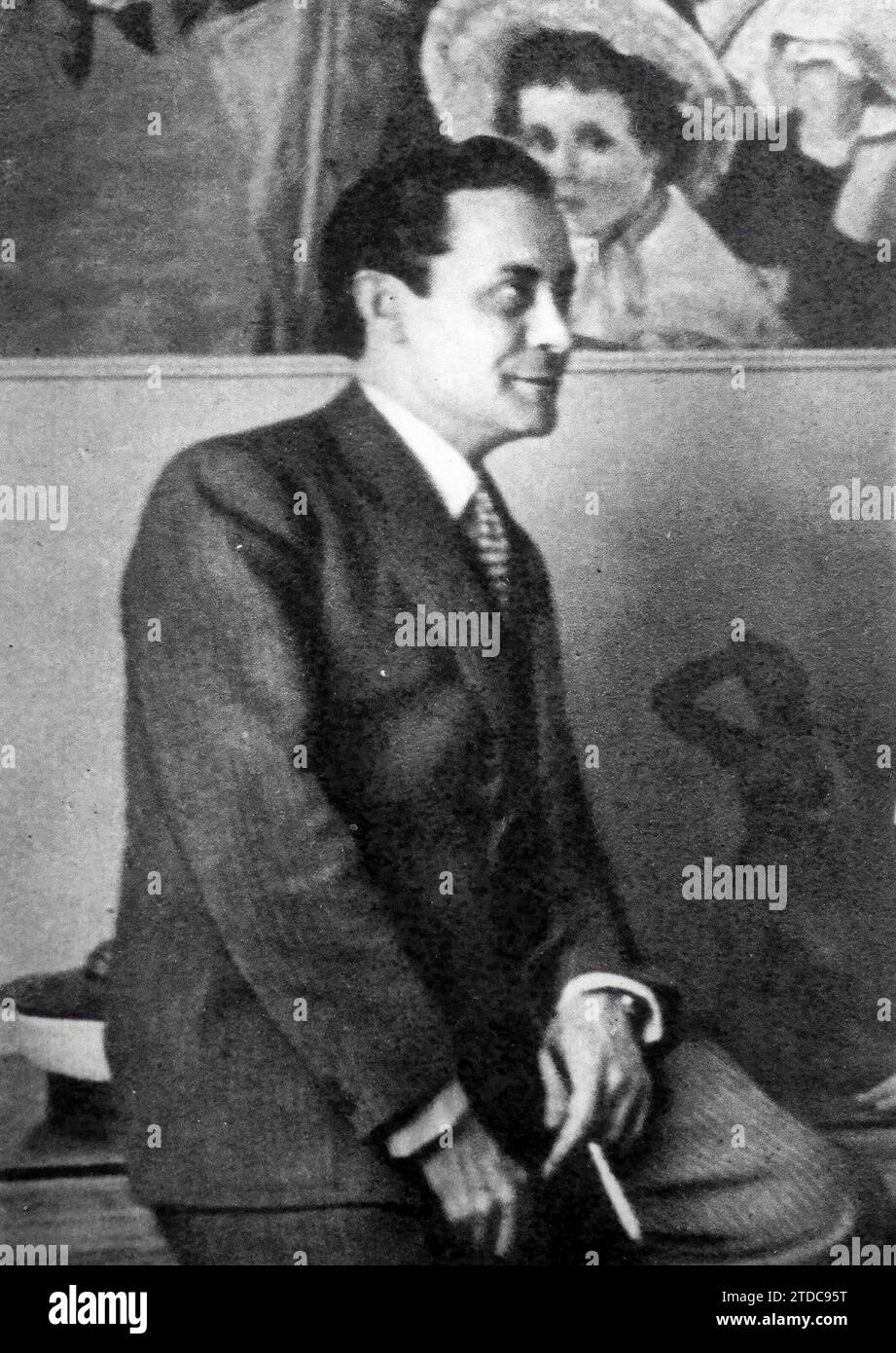 Enrique Jardiel Poncela in 1948. Credit: Album / Archivo ABC Stock ...