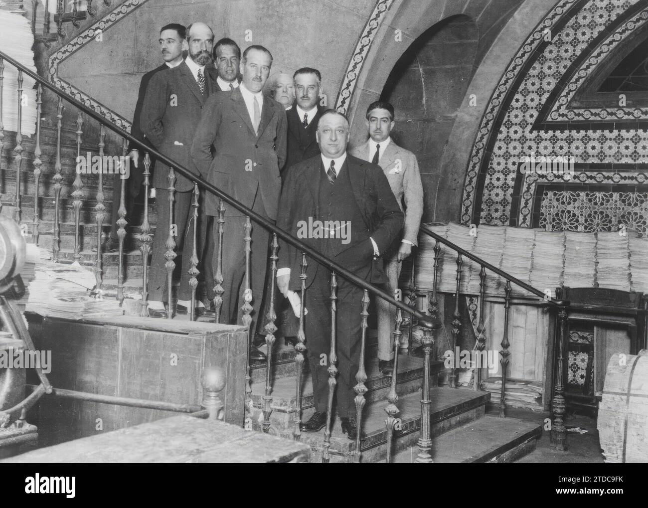 Madrid, 05/10/1924. Visit of Ignacio Sánchez Mejías to the ABC house ...