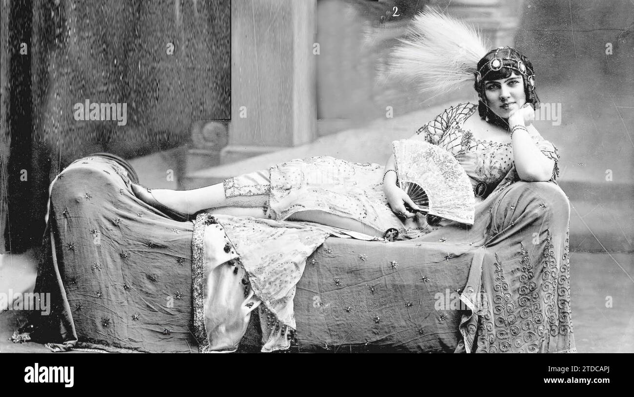 Italy. April 1913. From the Italian Company. Miss Chaplinska, first ...