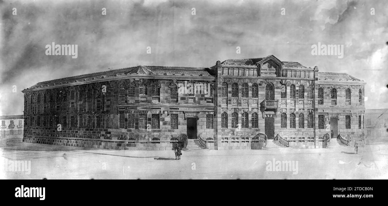 03/15/1908. Seville. The future building destined for the Reina ...